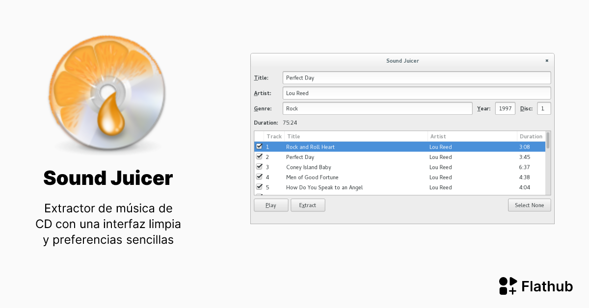 Instalar Sound Juicer en Linux | Flathub