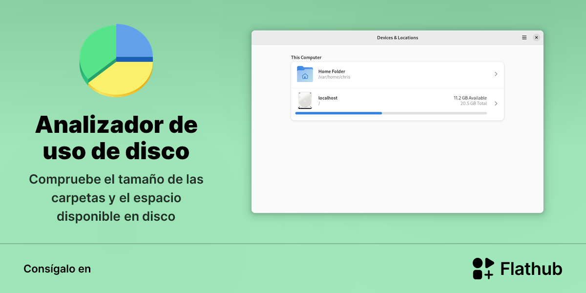 Instalar Analizador de uso de disco en Linux | Flathub