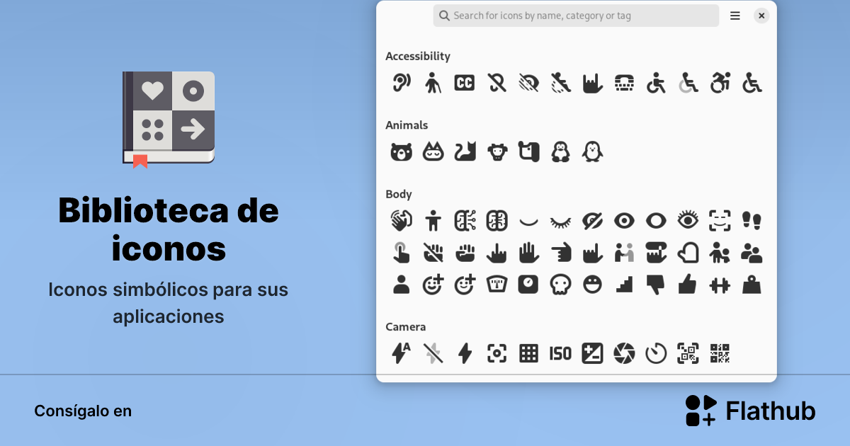 Instalar Biblioteca de iconos en Linux | Flathub