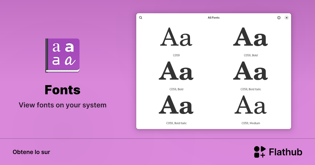 Installar Fonts sur Linux | Flathub