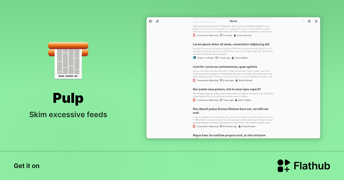 نصب Pulp روی گنو/لینوکس | فلت‌هاب