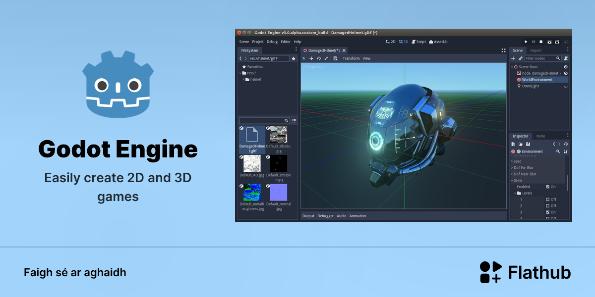 Suiteáil Godot Engine ar Linux | Flathub