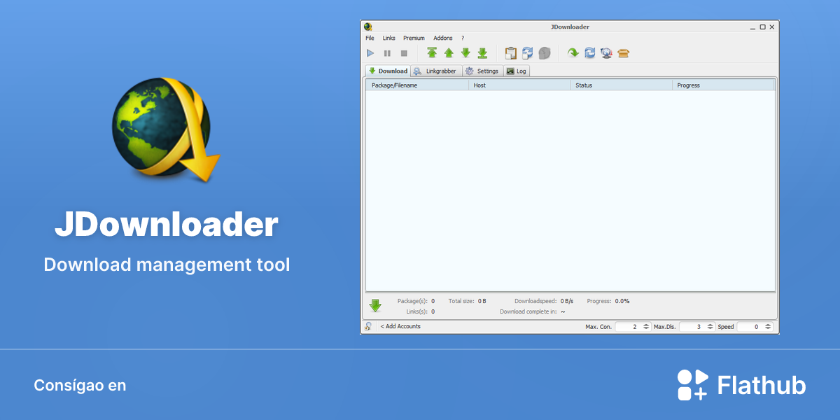 Instalar JDownloader en Linux | Flathub
