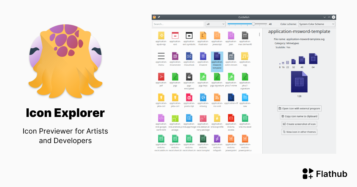 Install Icon Explorer on Linux | Flathub