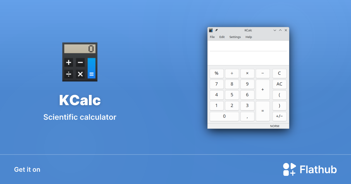 Install KCalc on Linux | Flathub