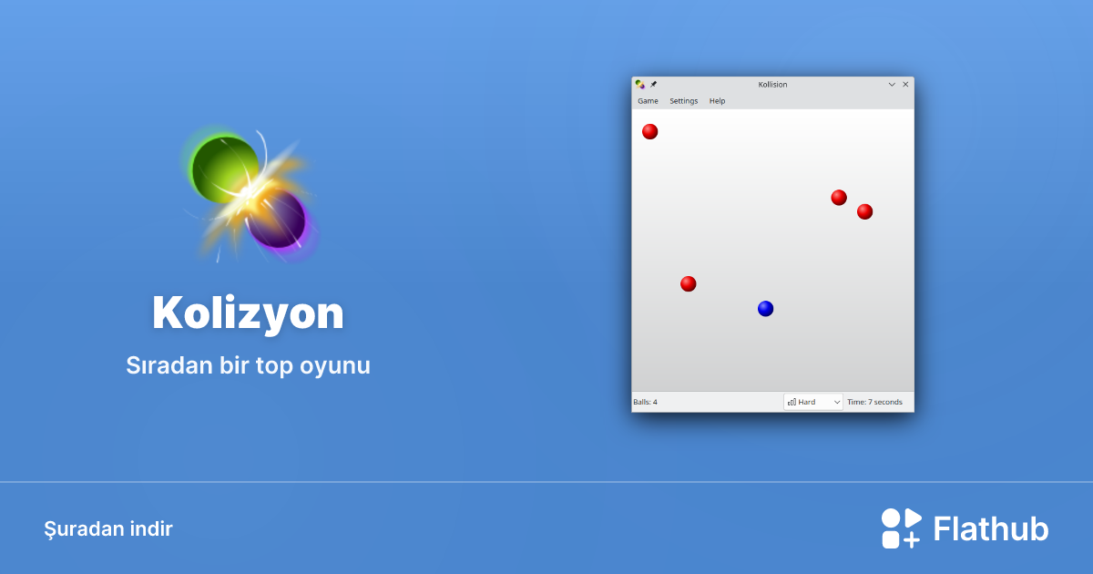 Kolizyon uygulamasını Linux'ta kur | Flathub