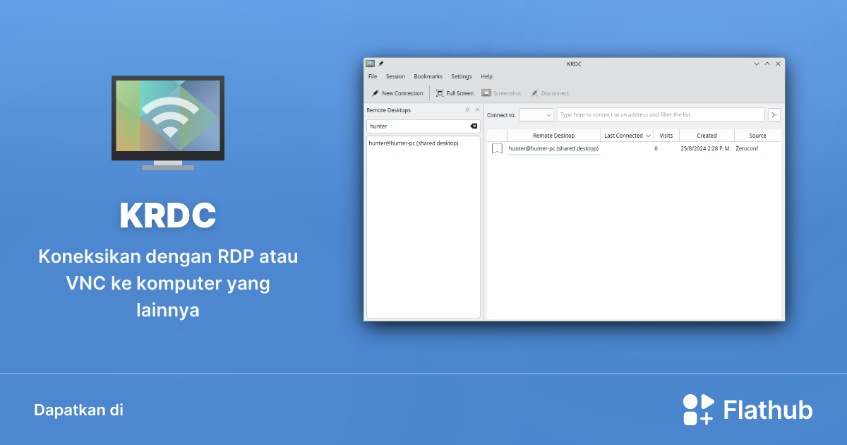 Menginstal KRDC di Linux | Flathub