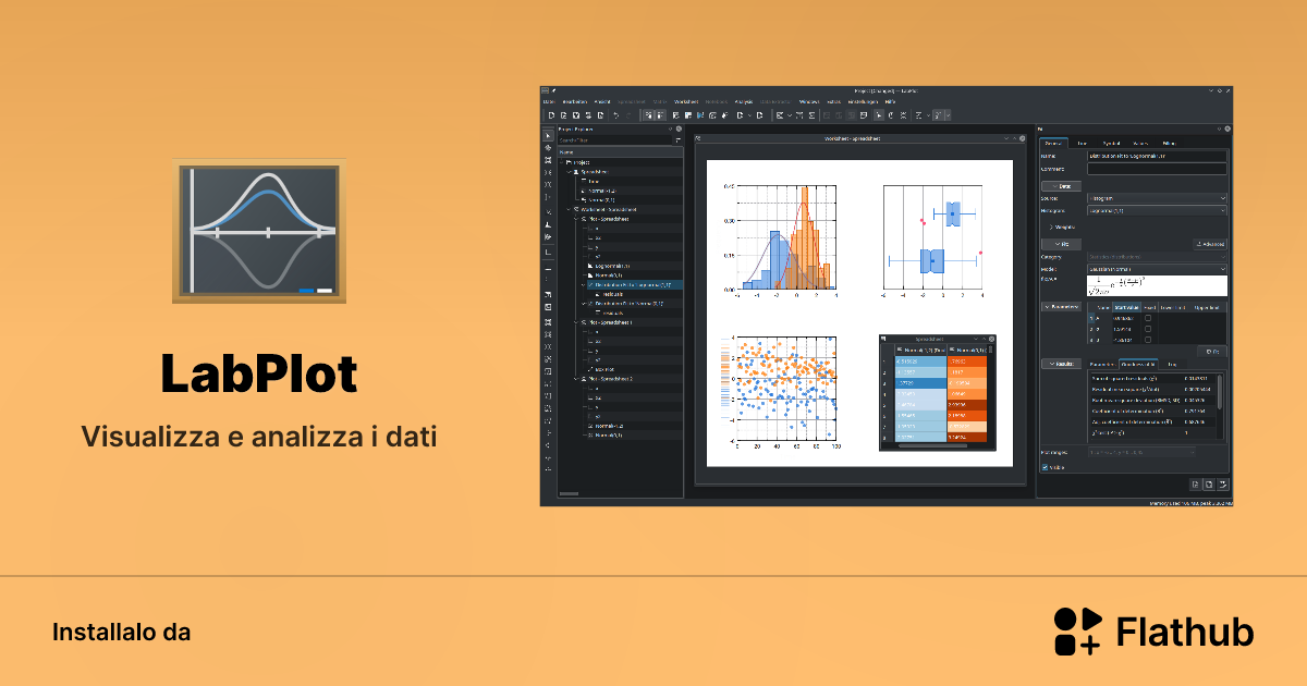 Installa LabPlot su Linux | Flathub