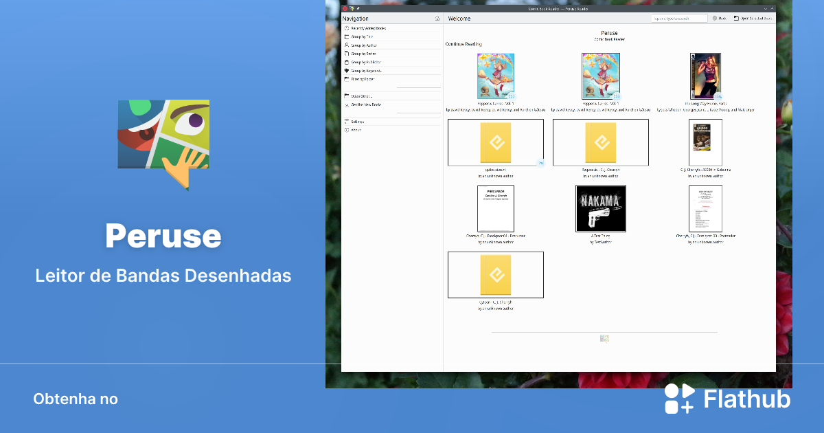 Instalar Peruse no Linux | Flathub