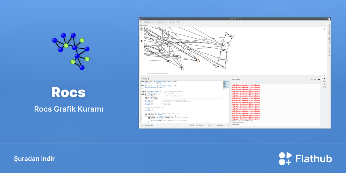 Rocs uygulamasını Linux'ta kur | Flathub