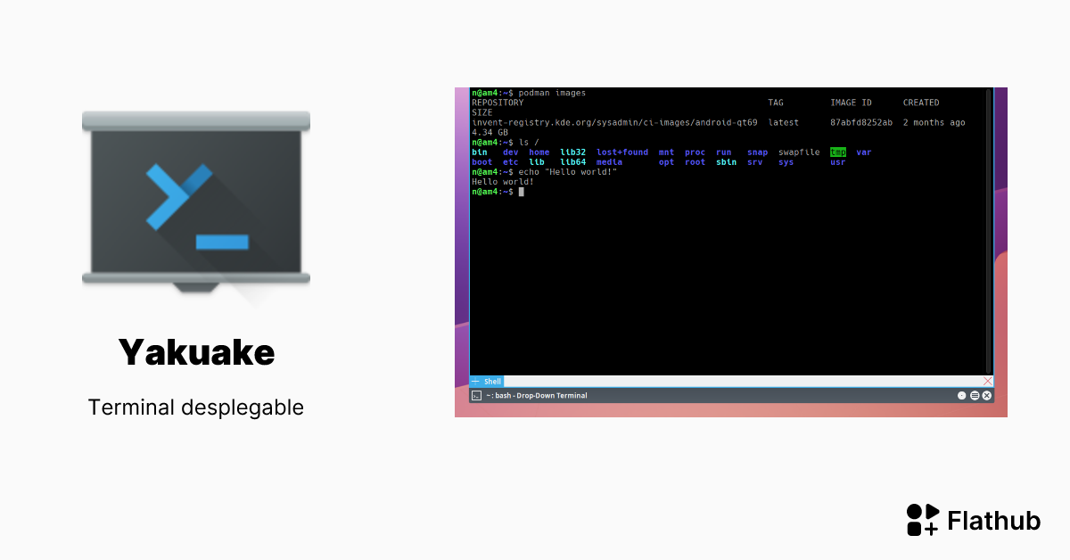 Instalar Yakuake en Linux | Flathub