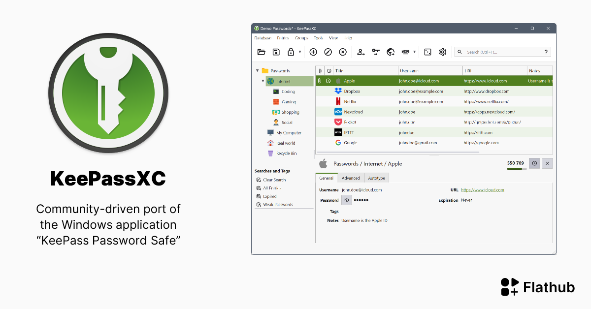 نزّل KeePassXC على لينكس | فلاتهب