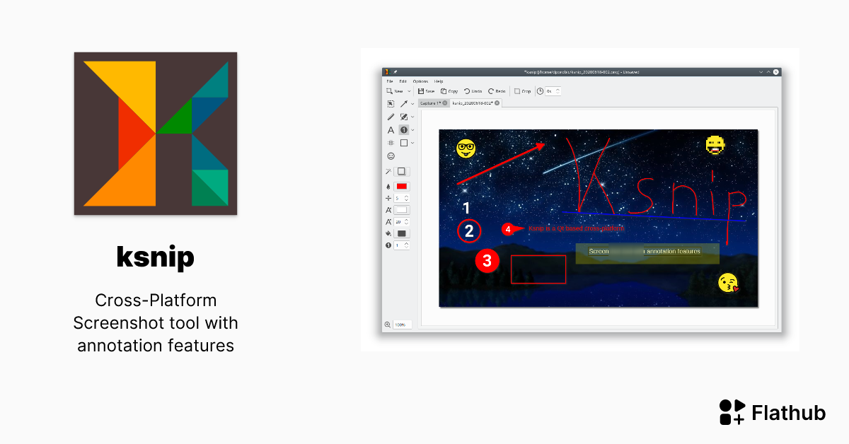 Installer ksnip på Linux | Flathub