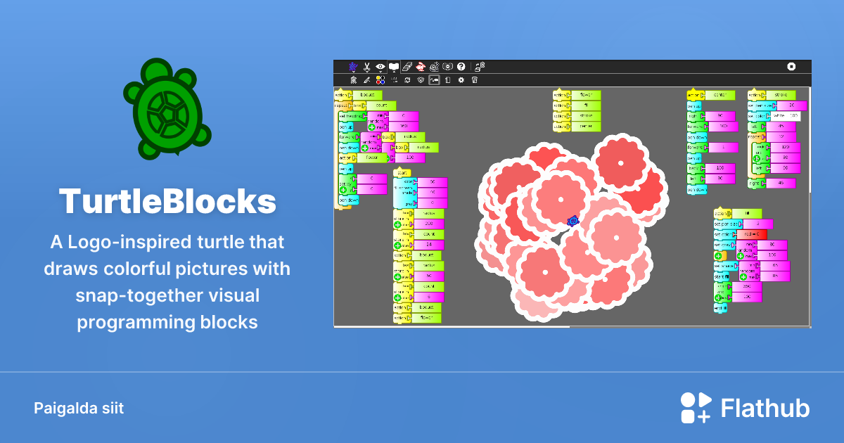 Paigalda TurtleBlocks Linuxis | Flathub
