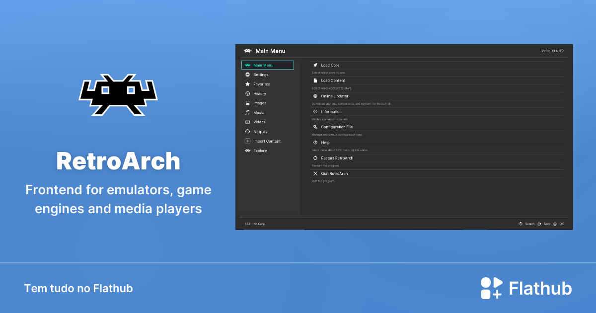 Instalar RetroArch no Linux | Flathub