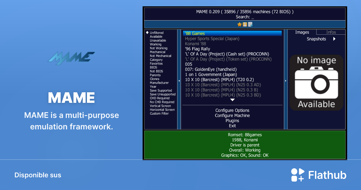 Installar MAME sus Linux | Flathub
