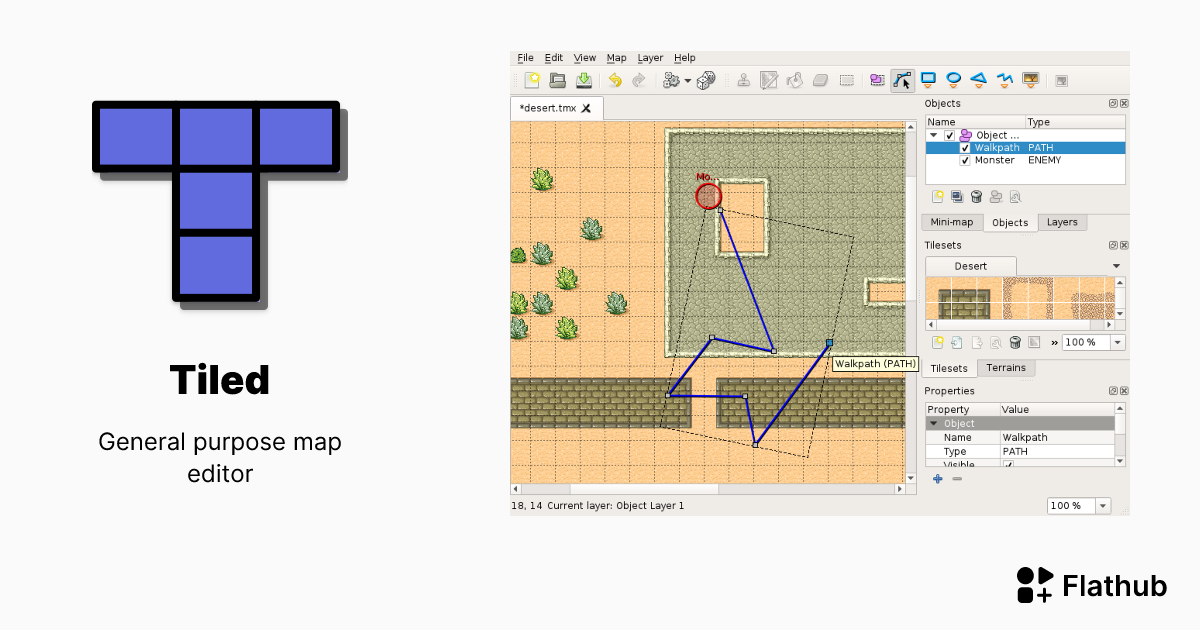 Installar Tiled sus Linux | Flathub