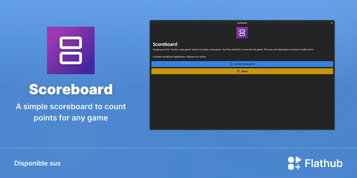 Installar Scoreboard sus Linux | Flathub