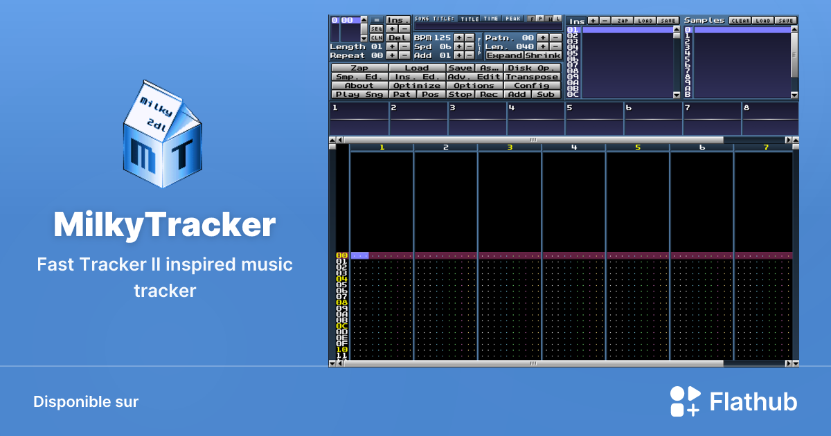 Installer MilkyTracker sur Linux | Flathub