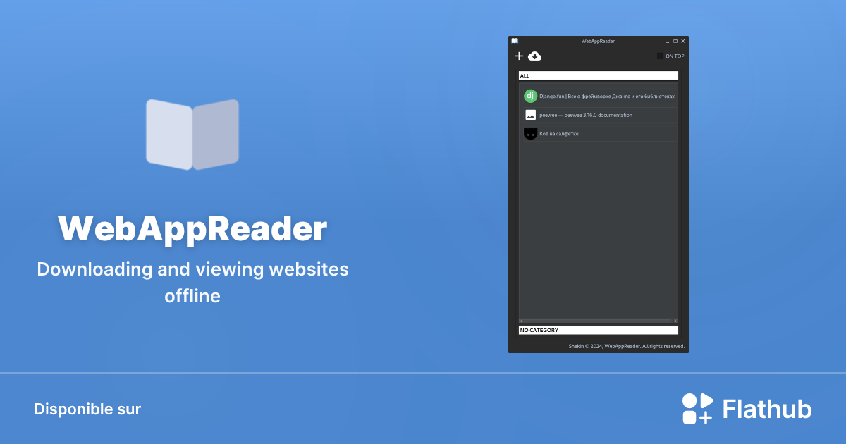 Installer WebAppReader sur Linux | Flathub