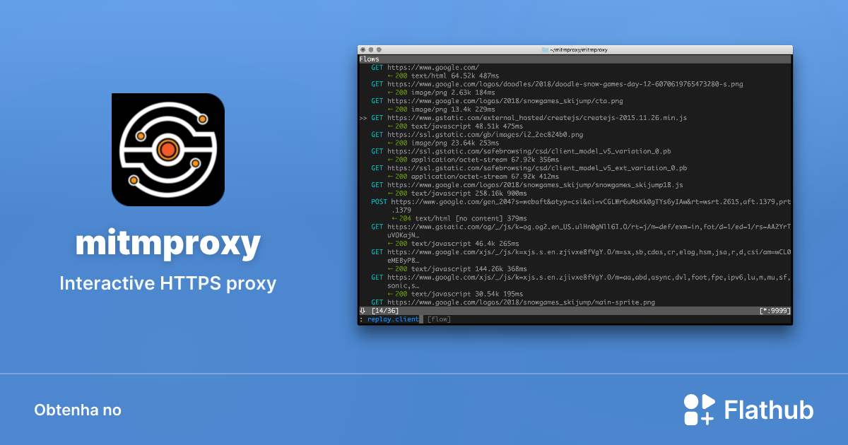 Instalar mitmproxy no Linux | Flathub