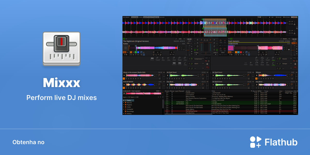 Instalar Mixxx no Linux | Flathub