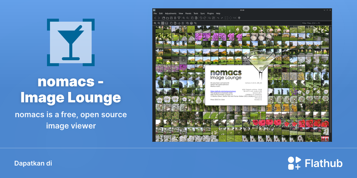Memasang nomacs - Image Lounge di Linux | Flathub