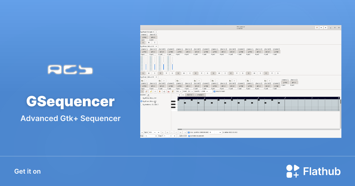 GSequencer uygulamasını Linux'ta kur | Flathub