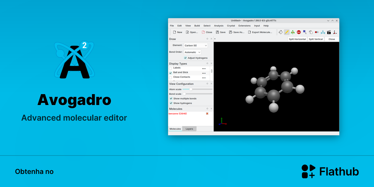 Instalar Avogadro no Linux | Flathub