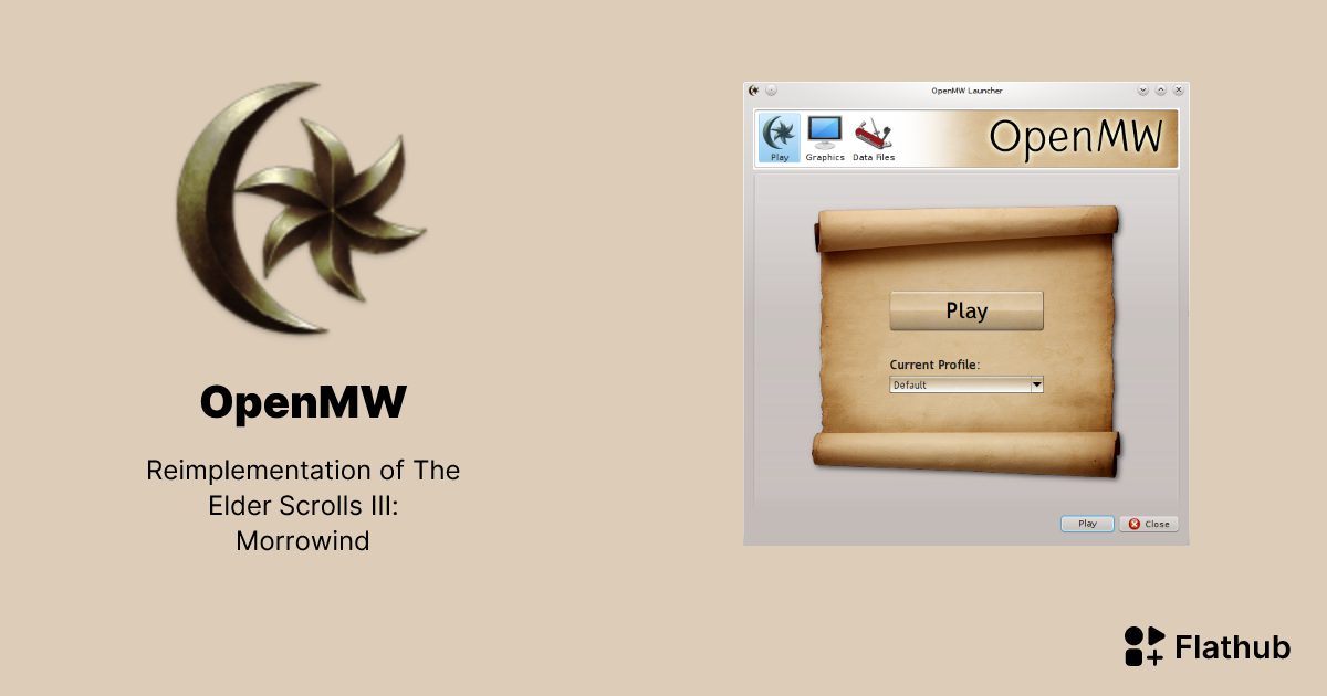 OpenMW uygulamasını Linux'ta kur | Flathub