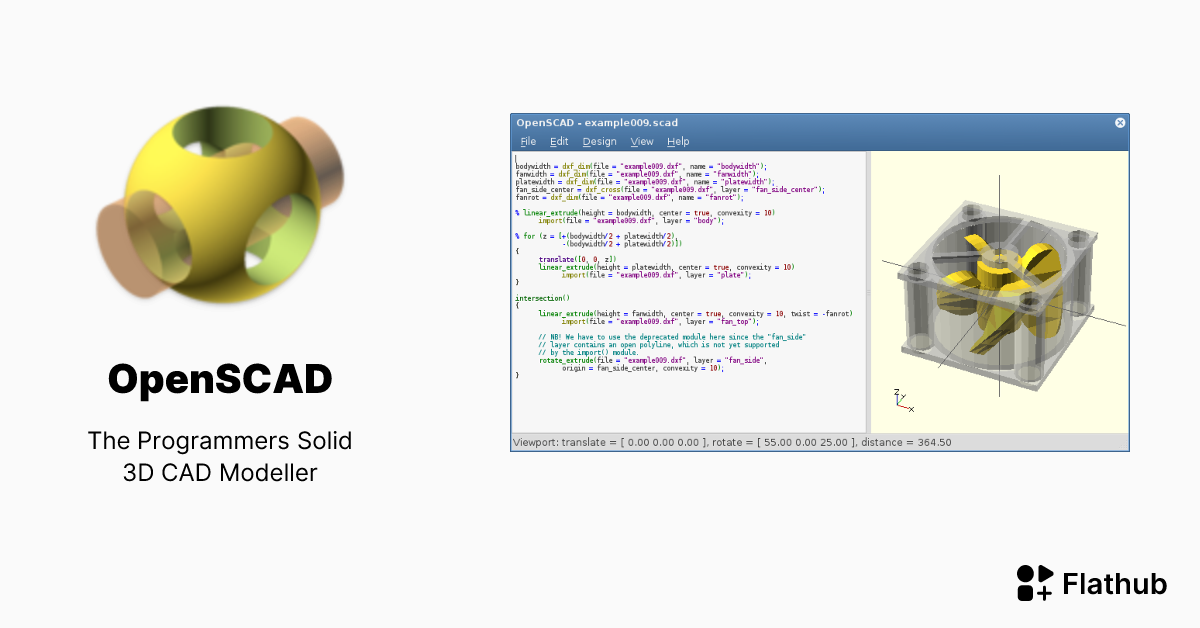 Install OpenSCAD on Linux | Flathub