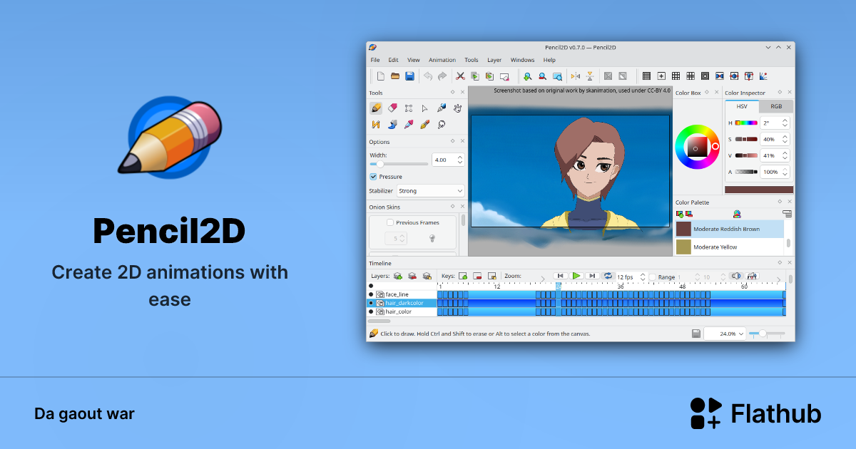 Install Pencil2D on Linux | Flathub