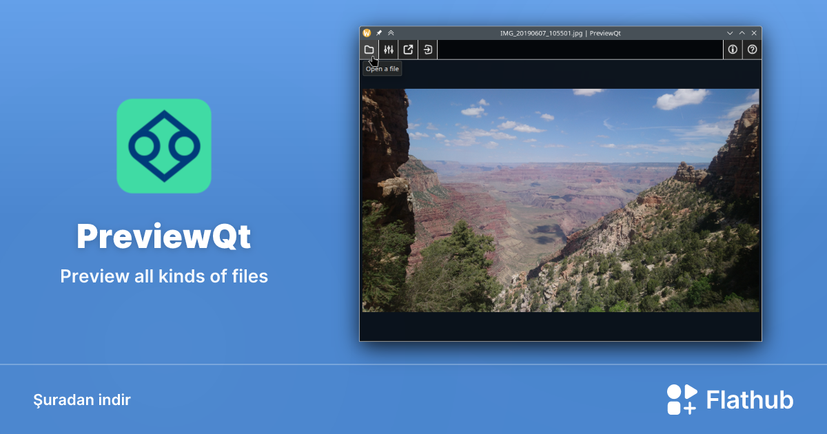 PreviewQt uygulamasını Linux'ta kur | Flathub