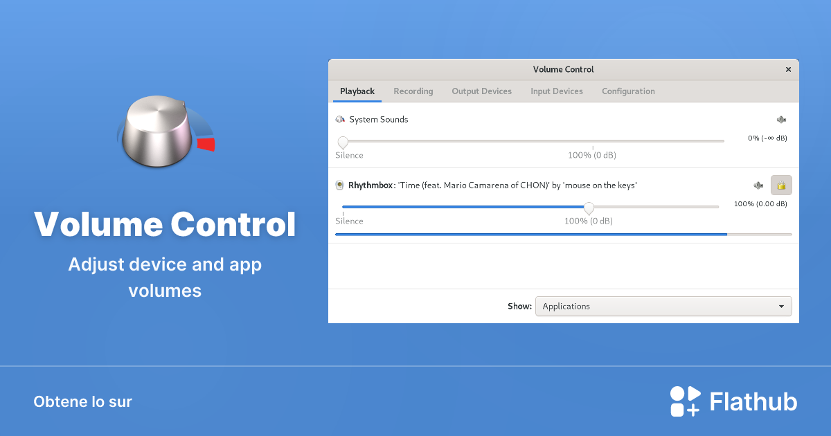 Installar Volume Control sur Linux | Flathub