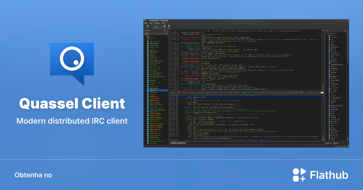Instalar Quassel Client no Linux | Flathub