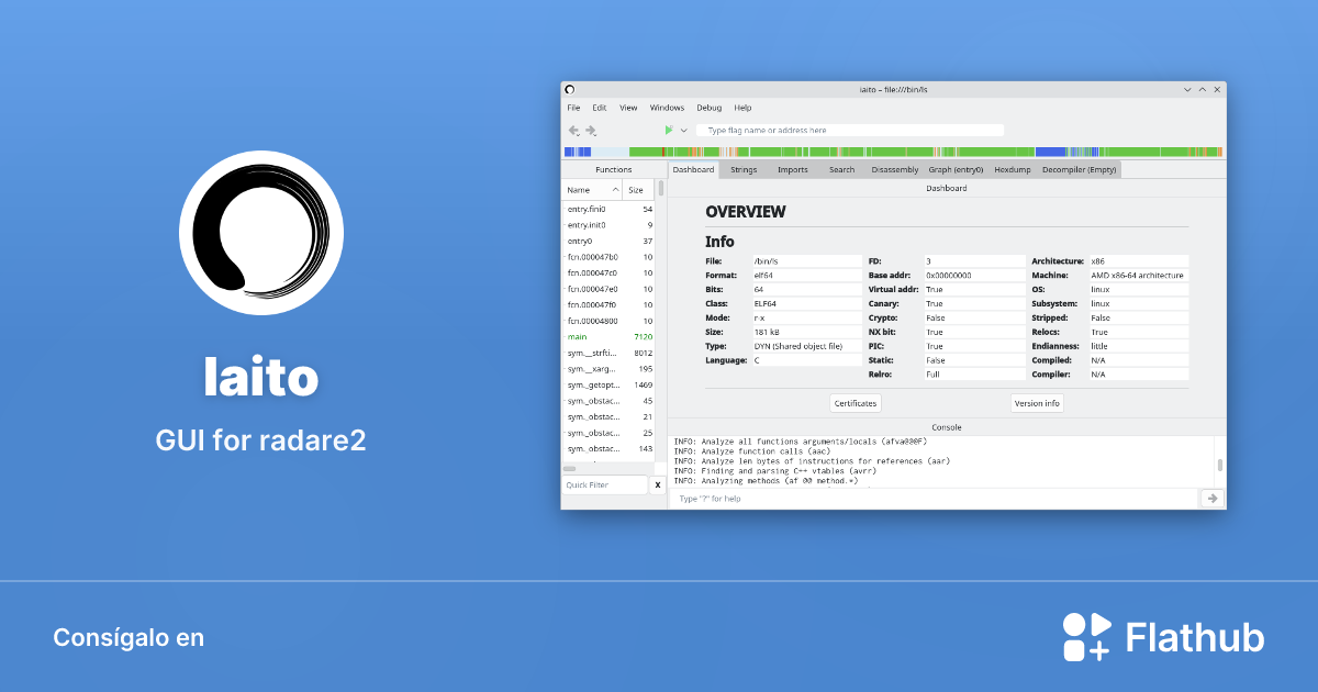 Instalar Iaito en Linux | Flathub