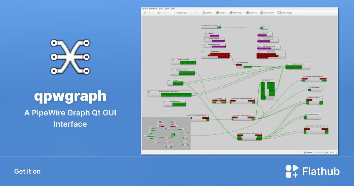 Install qpwgraph on Linux | Flathub