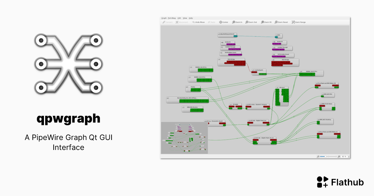 Instalar qpwgraph en Linux | Flathub