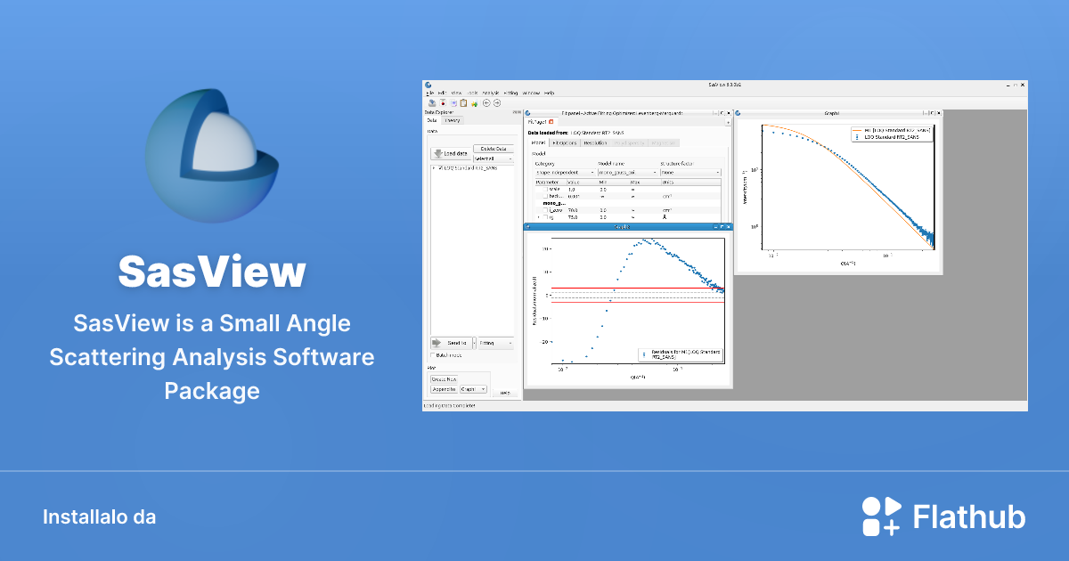 Installa SasView su Linux | Flathub