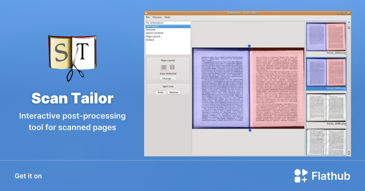 Install Scan Tailor on Linux | Flathub