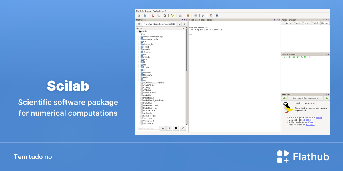 Instalar Scilab no Linux | Flathub