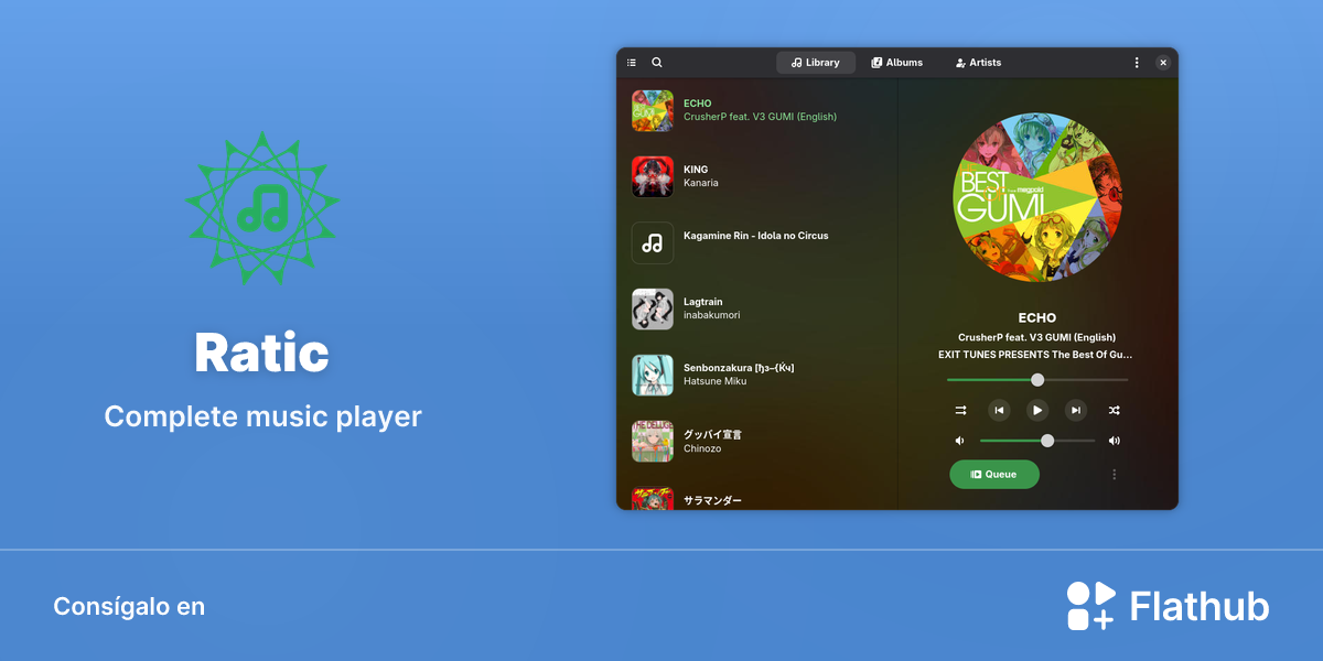Instalar Ratic en Linux | Flathub