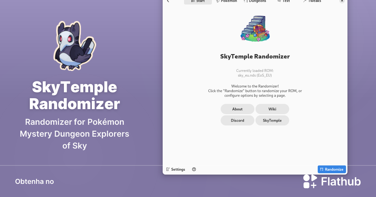 Instalar SkyTemple Randomizer no Linux | Flathub