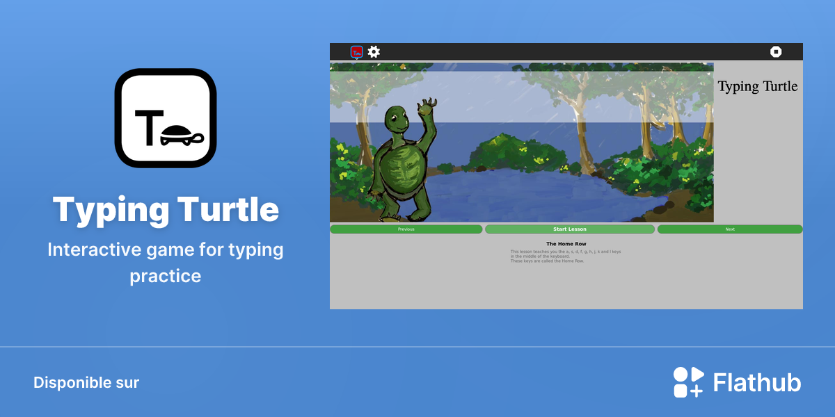 Installer Typing Turtle sur Linux | Flathub