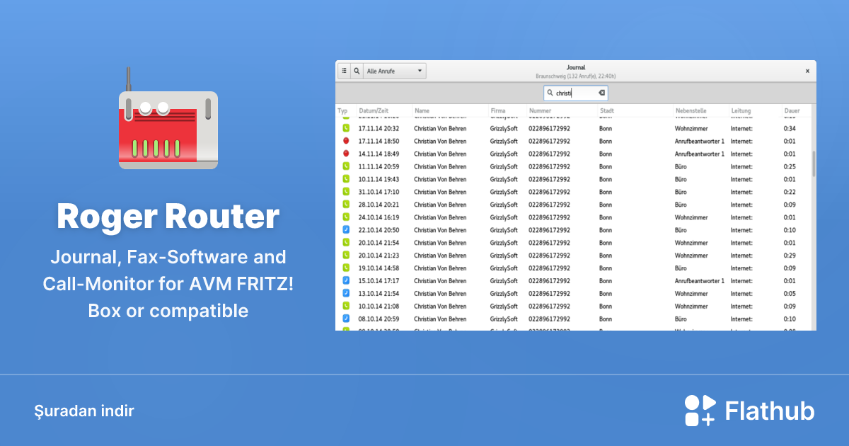 Roger Router uygulamasını Linux'ta kur | Flathub