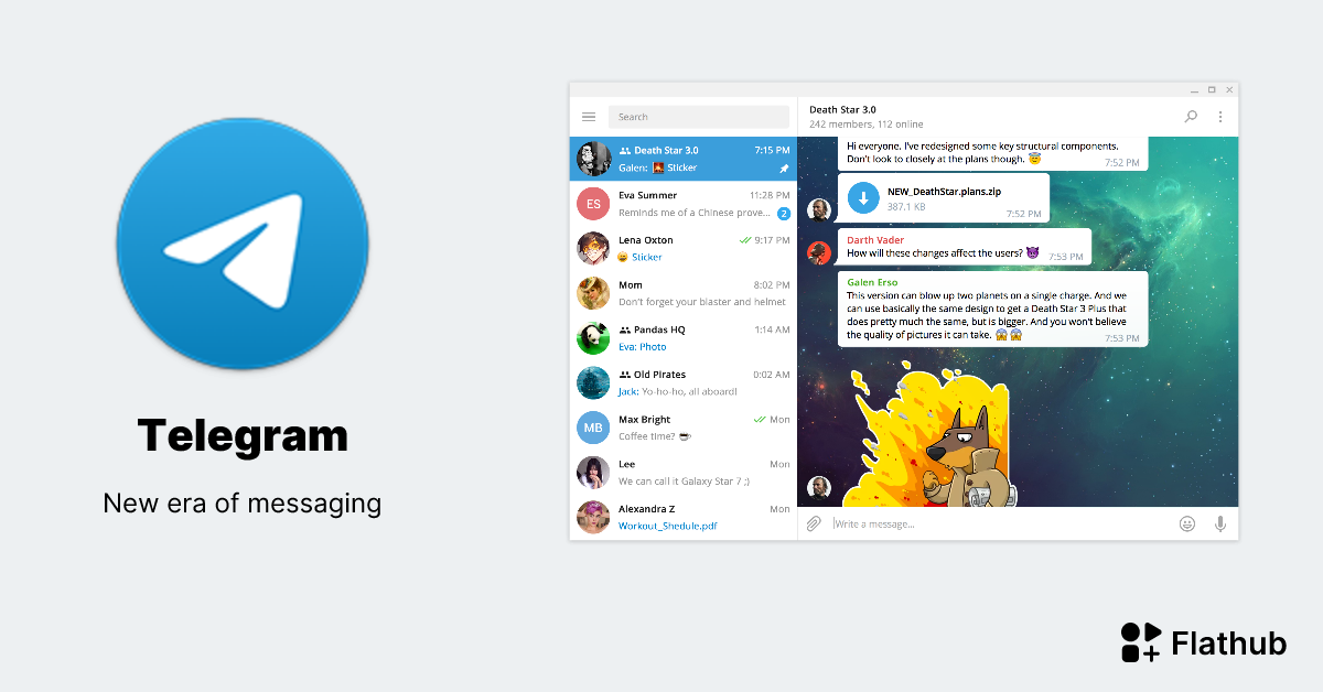 Instalar Telegram en Linux | Flathub