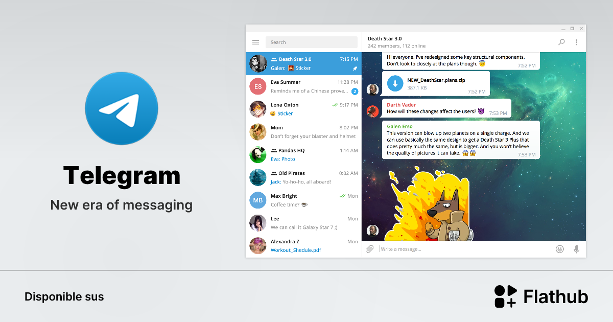 Installar Telegram sus Linux | Flathub