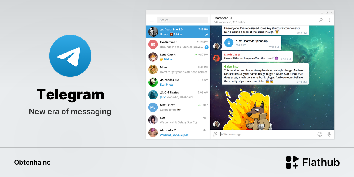 Instalar Telegram no Linux | Flathub