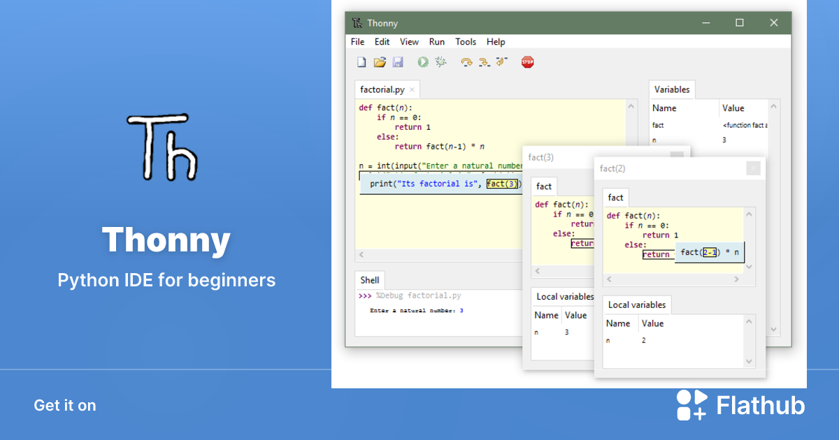 نزّل Thonny على لينكس | فلاتهب