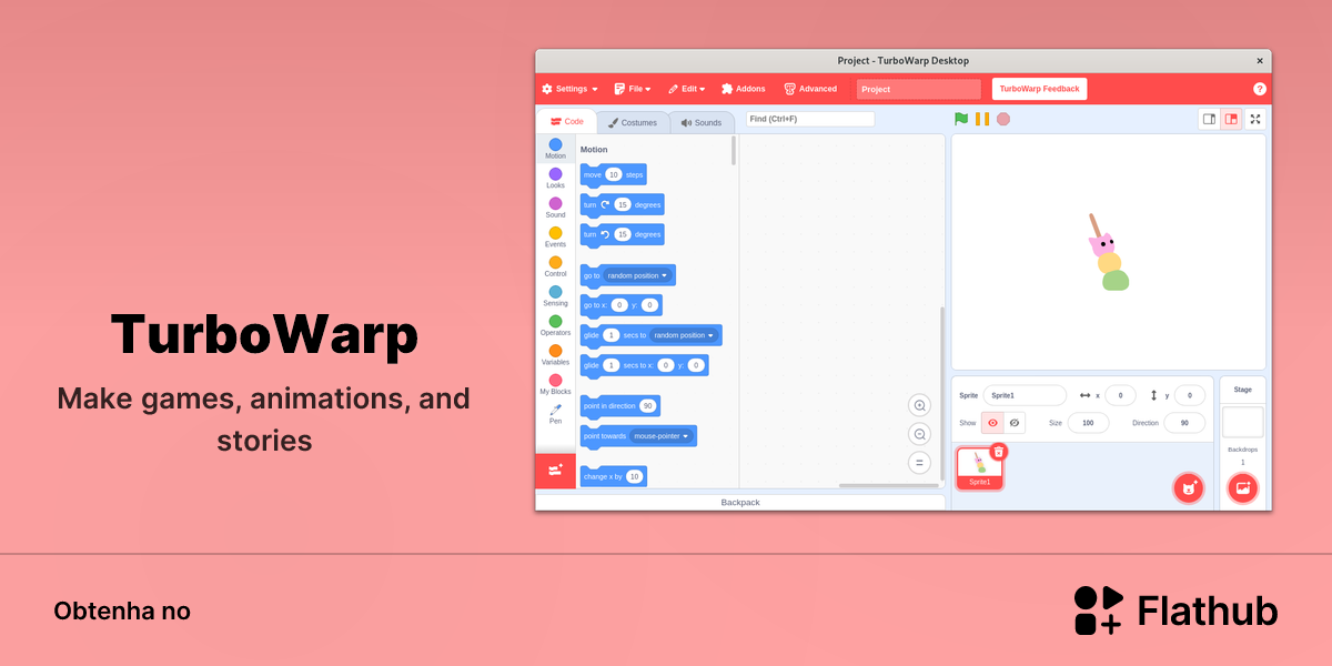 Instalar TurboWarp no Linux | Flathub